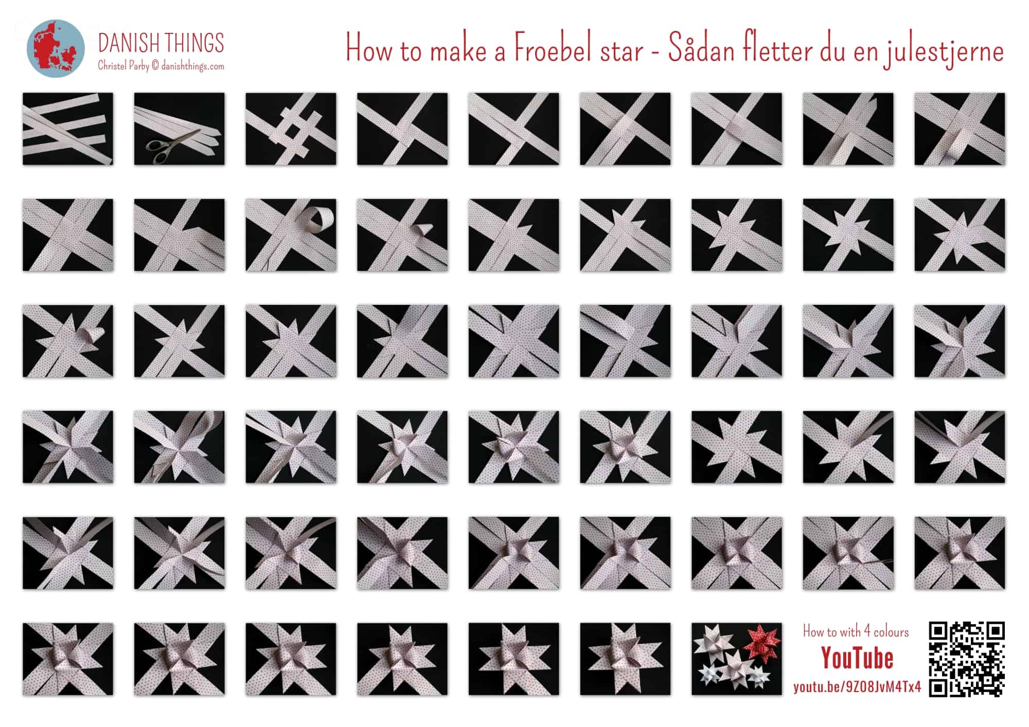 Sådan fletter du en julestjerne - trin for trin - Danish Things