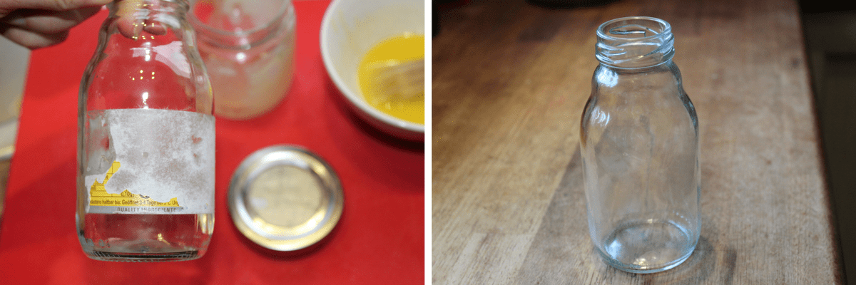 How to remove labels easily from jars and bottles - Danish Things