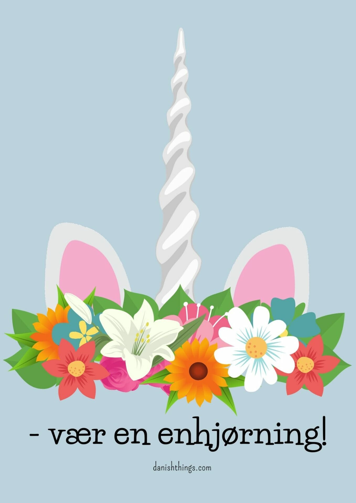 Enhjørning - udklædning eller dekoration - Danish Things