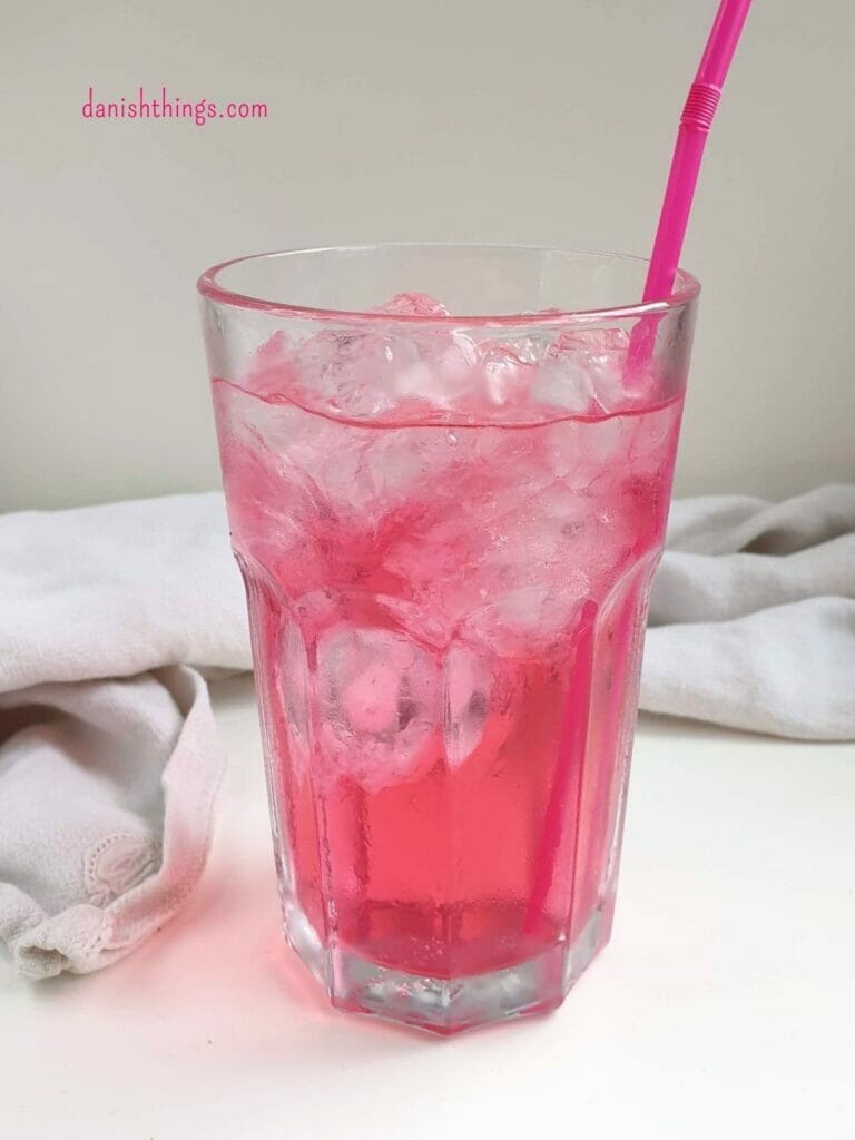 Easy rose syrup - a rosehip rose petal simple syrup - Danish Things