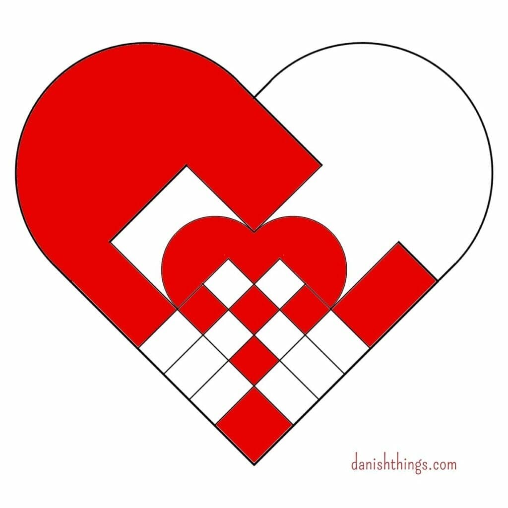 Flettet julehjerte med et flettet julehjerte - trin for trin - Danish ...