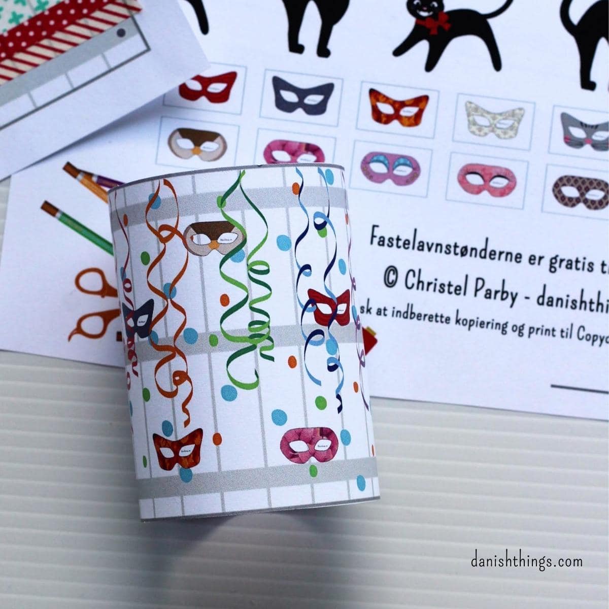 Dekorer din egen fastelavnstønde - nem fastelavnspynt - Danish Things