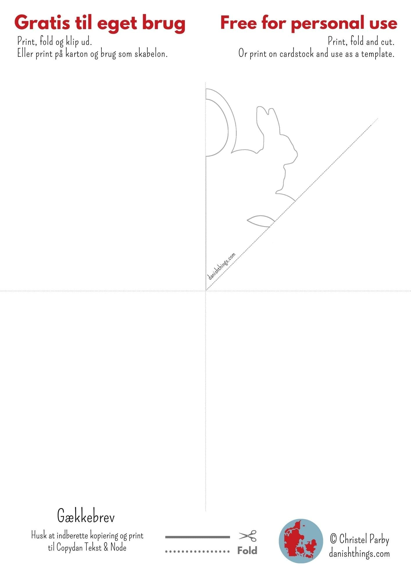 Klip et gækkebrev - sådan laver du nemme gækkebreve - Danish Things