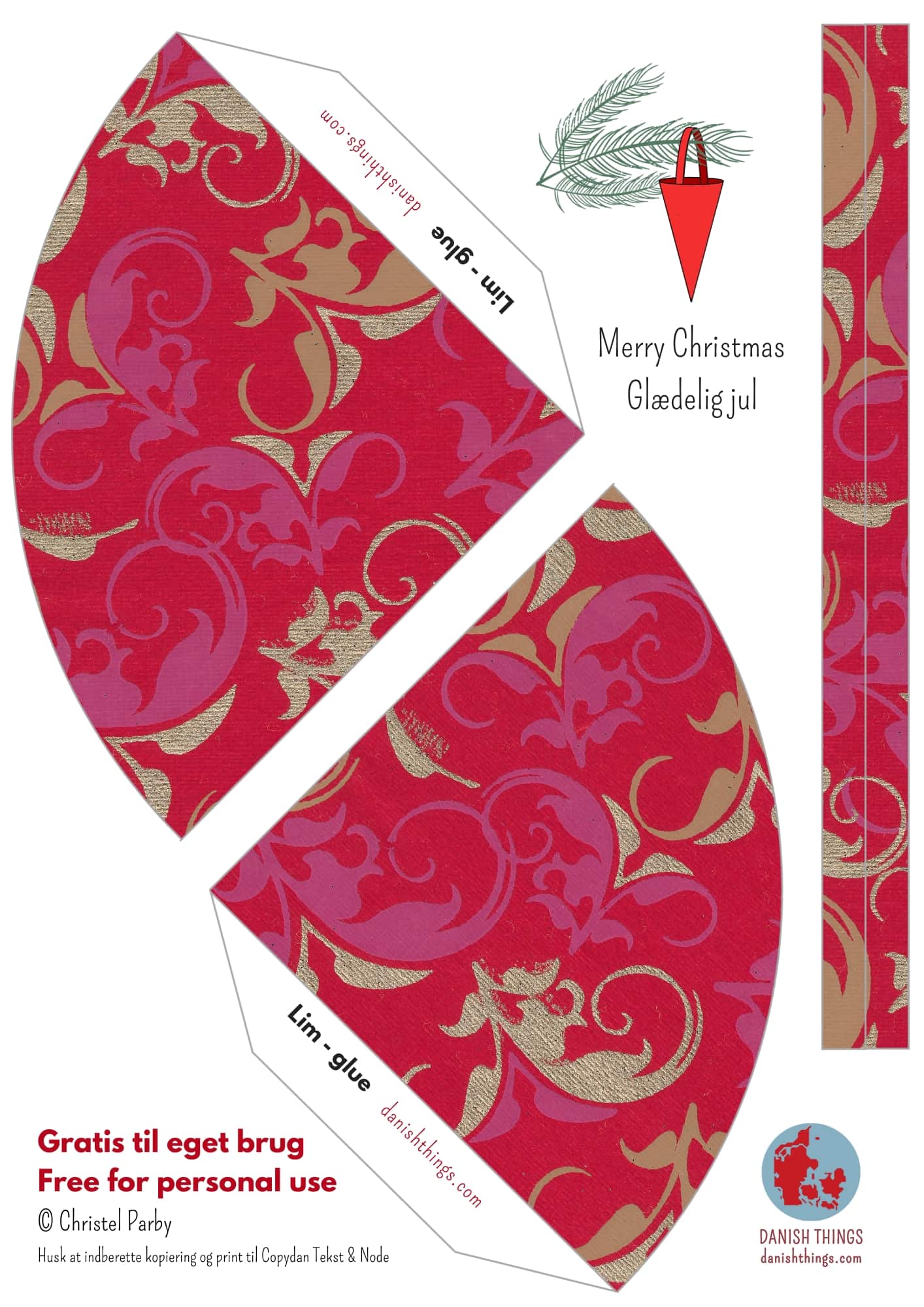 The paper cone - a Danish Christmas decoration - Danish Things