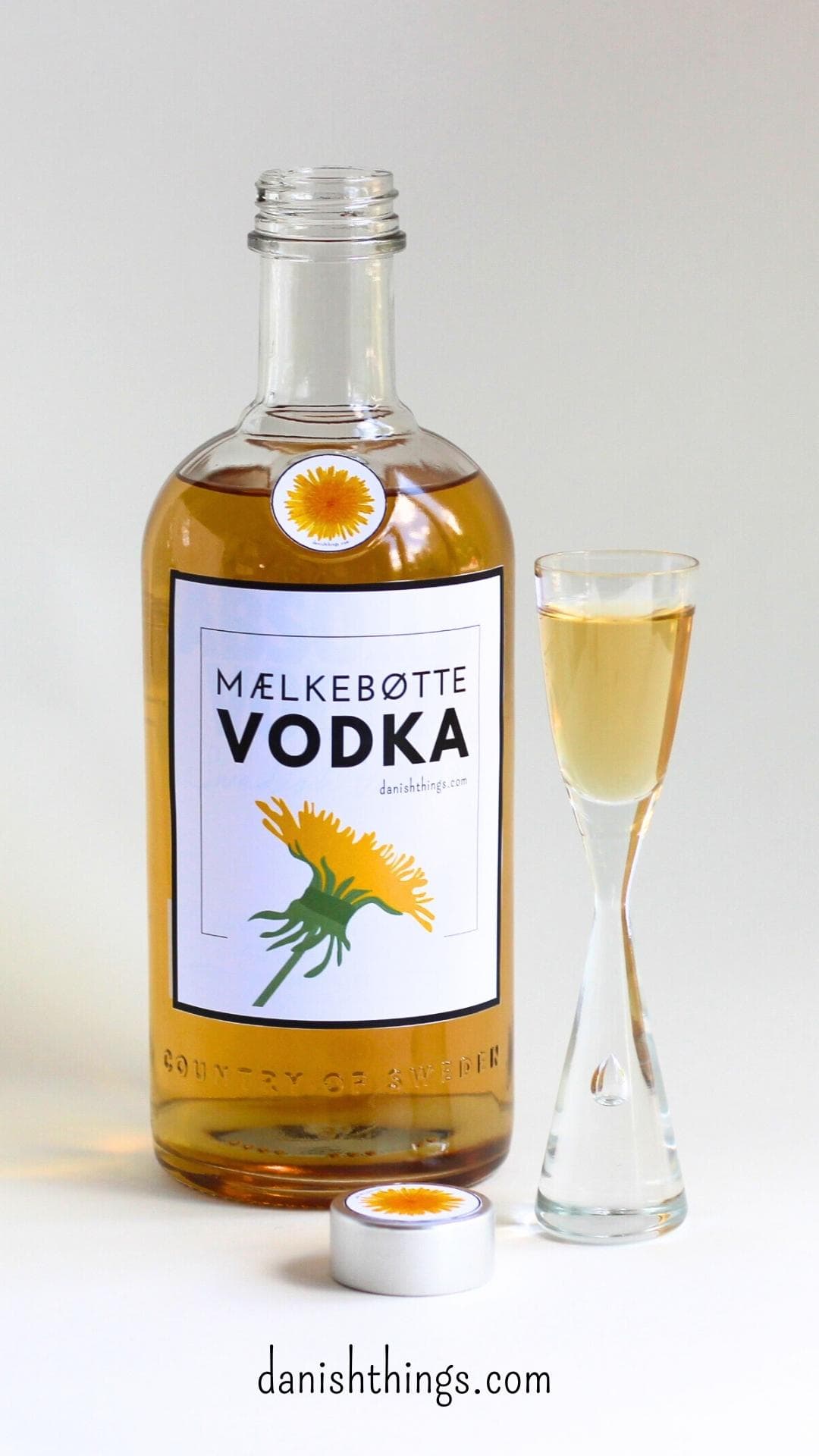 Mælkebøttevodka eller mælkebøttesnaps - Danish Things