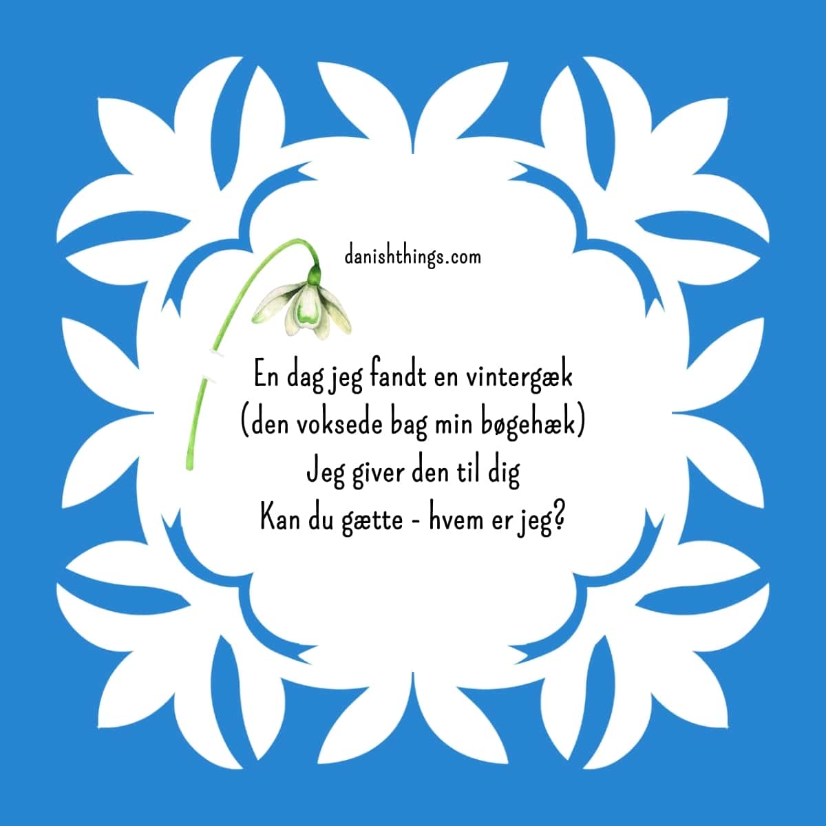 Print og klip et gækkebrev - Danish Things